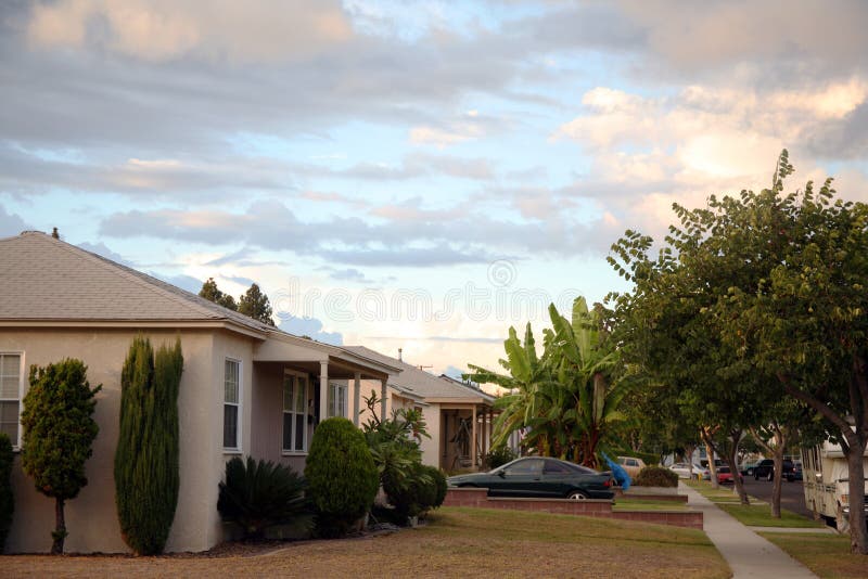 Suburban neighborhood stock photo. Image of porch, automobile - 1371698