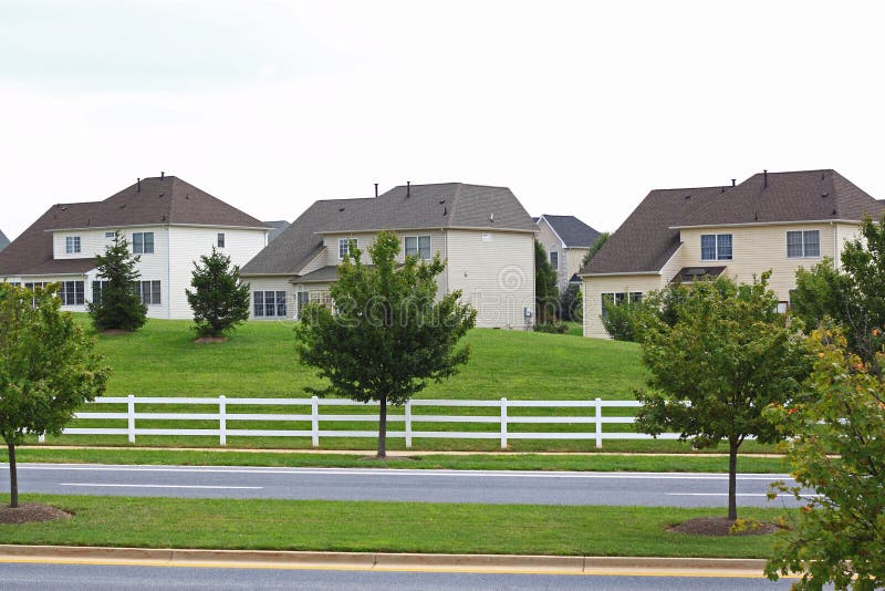 Neighborhood stock photo. Image of suburban, style, house - 7771398