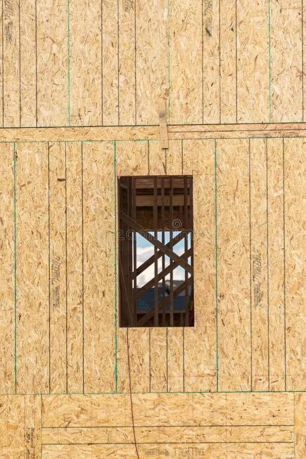 Suburban Single-Family House Construction: Framing Stage Progress Stock ...