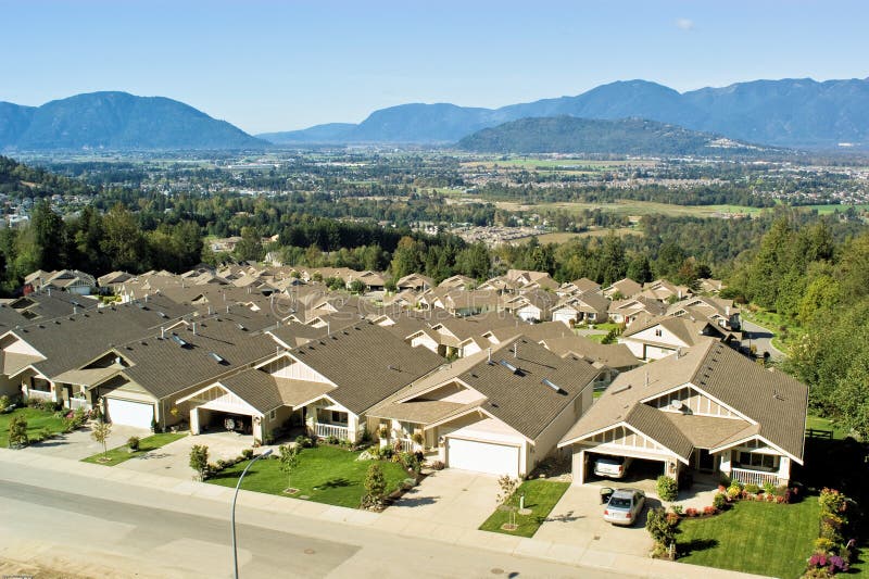 Suburban sprawl stock image. Image of property, subdivision - 8487159