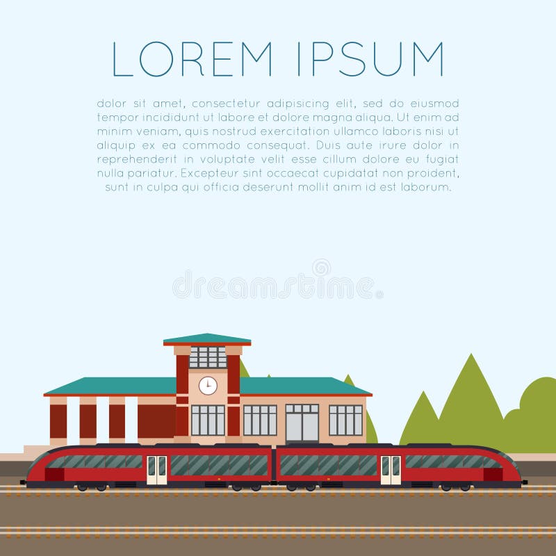 Vector Isometric Train Station Stock Vector - Illustration of city ...