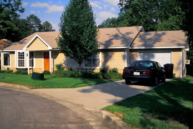 Elegant suburban house stock photo. Image of realty, property - 6116556