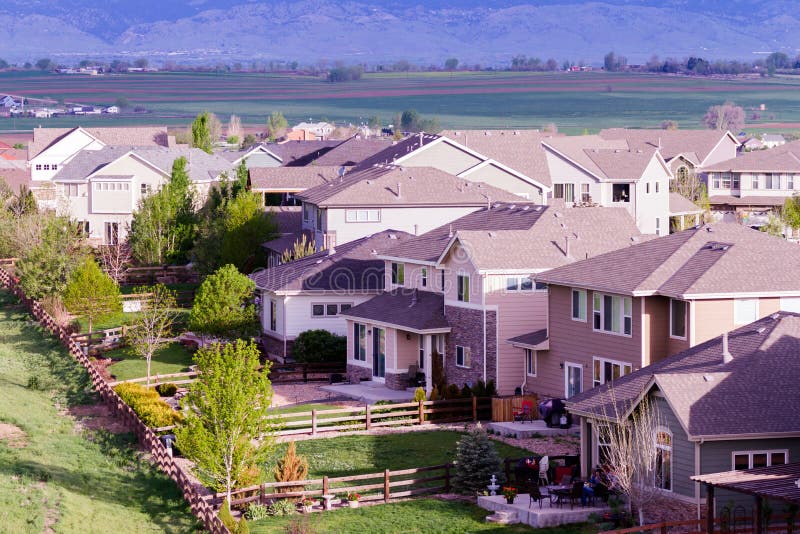 Suburbia stock photo. Image of america, colorado, birds - 42102068