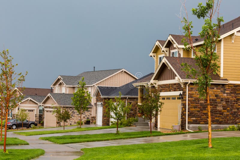 Suburbia stock image. Image of colorado, building, nature - 43553285