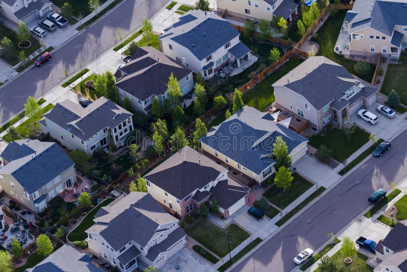 Suburbia stock photo. Image of suburb, erie, view, houses - 31114936