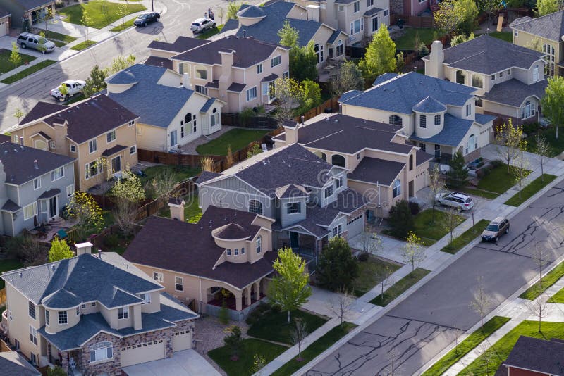 Suburbia stock image. Image of suburbs, rocky, colorado - 31115065