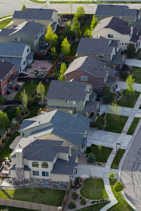 Suburbia stock image. Image of view, colorado, street - 31115115