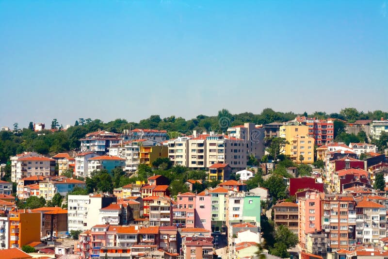 Suburbs of Istanbul stock image. Image of busy, oriental - 12222575