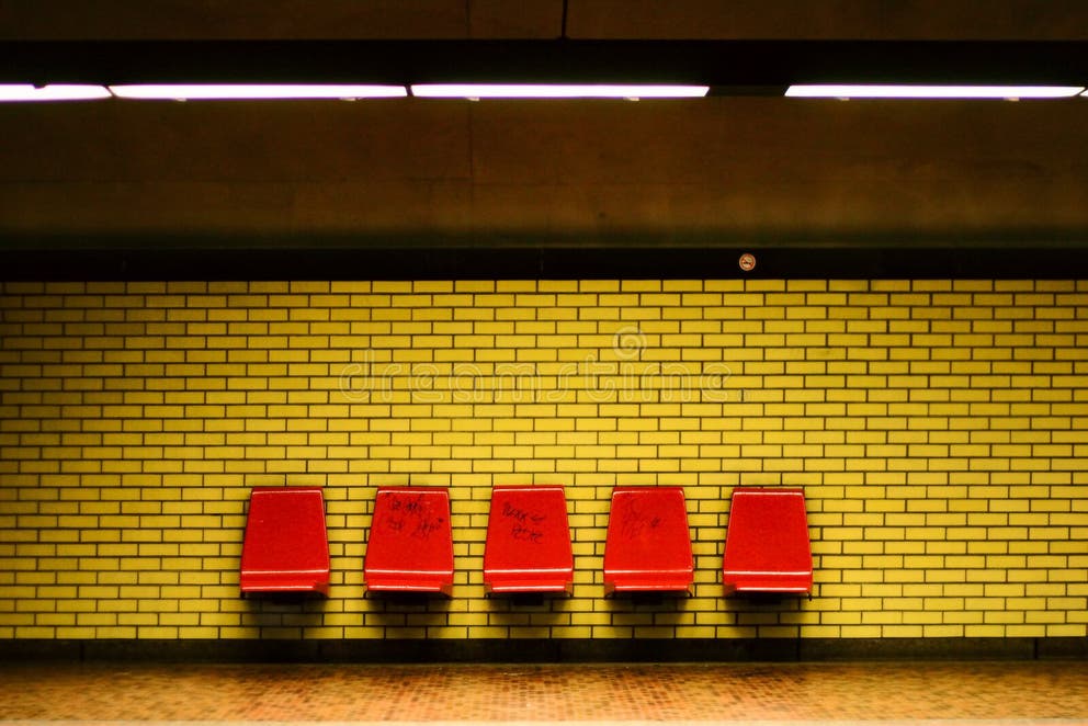 Subway stock image. Image of transportation, bench, brick - 474313