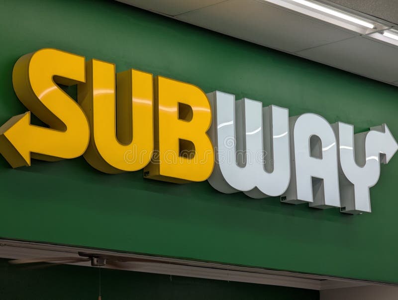 Subway Brand Logo Sign Neon Light Store Walmart Editorial Photography ...