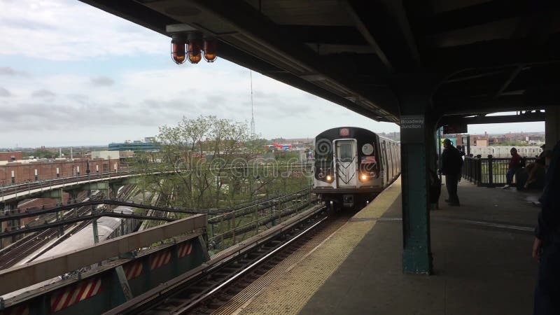 Subway at Broadway Junction Stock Video - Video of broadcast, brooklyn ...