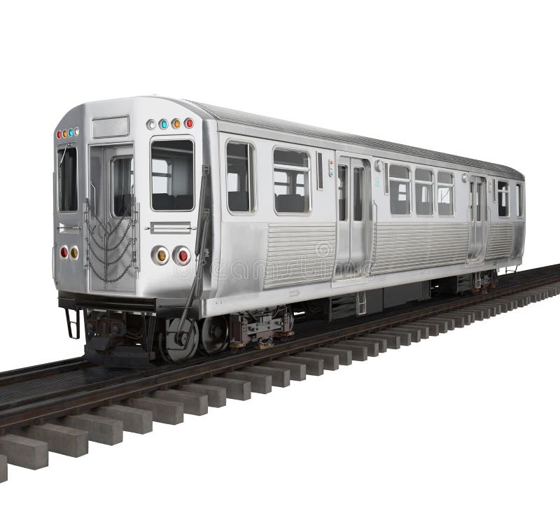 Subway Car Isolated stock illustration. Illustration of render - 134033818
