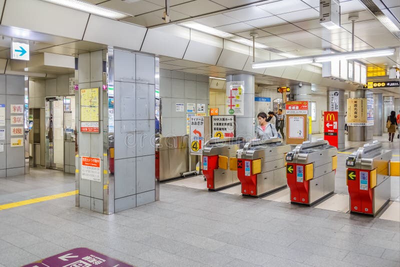 Subway Commuter in Osaka, Japan Editorial Stock Image - Image of ...