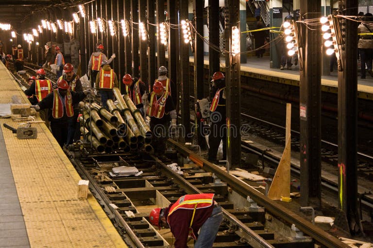 Subway construction editorial image. Image of platform - 4673500