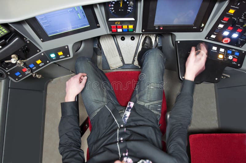Subway cockpit stock image. Image of cockpit, speed, tram - 19105221