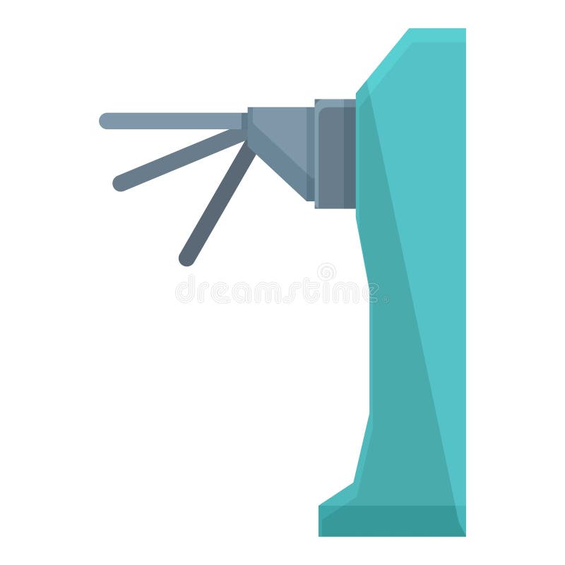 Subway Entry Barrier Icon Cartoon Vector. Rail Ticket Stock Vector ...