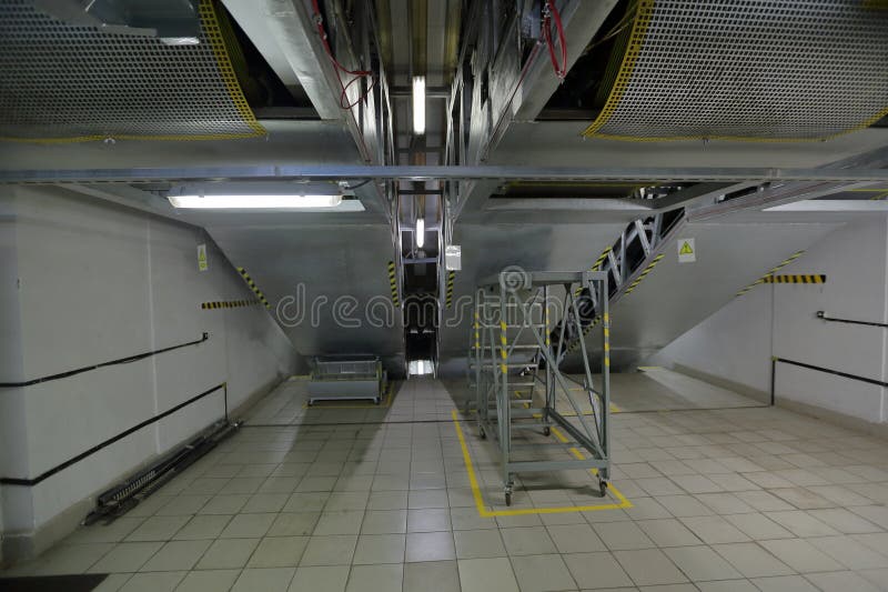 The Technical Room In The Basement Stock Photo - Image of basement ...