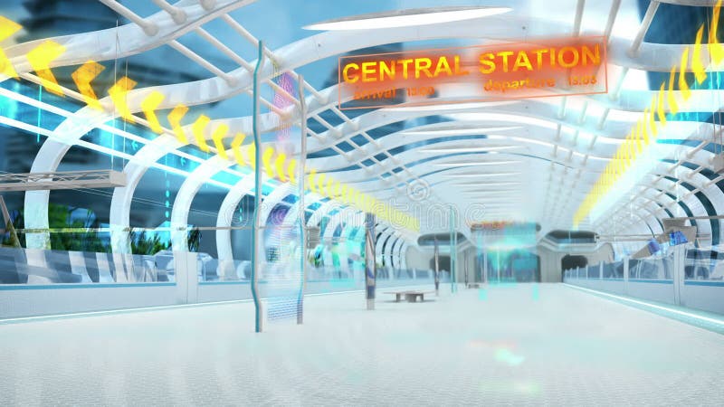 Subway of the future stock footage. Video of underground - 58314698