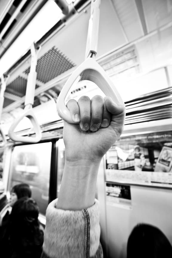Subway hand held stock image. Image of railway, suspended - 7528989