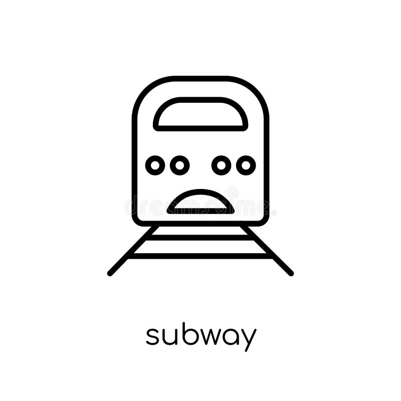 Subway Icon from Collection. Stock Vector - Illustration of internet ...