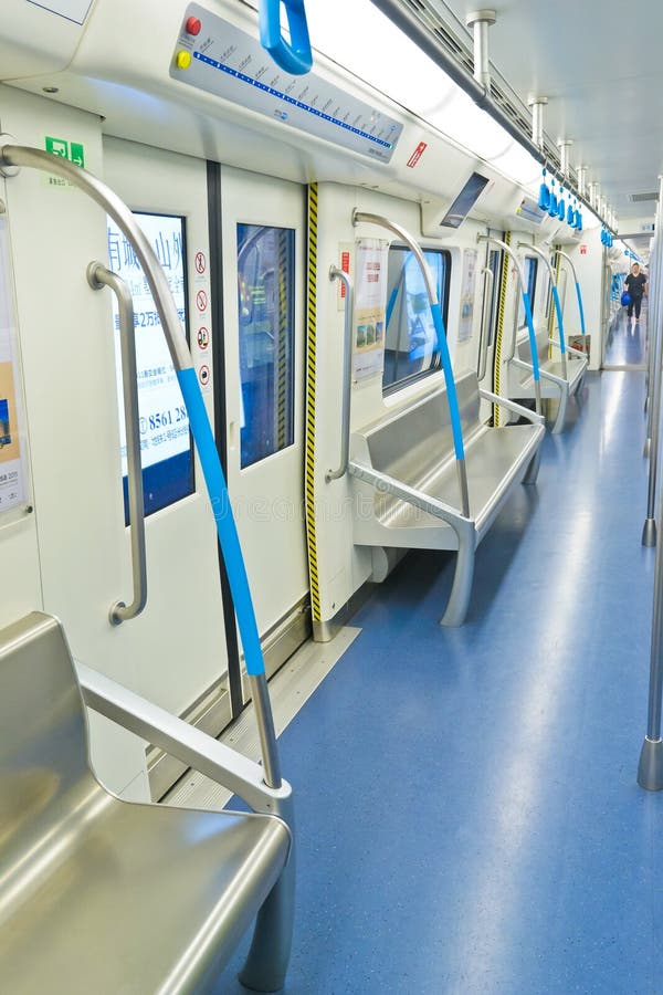 Subway interior editorial photo. Image of steel, view - 20082886