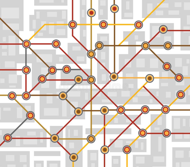 Abstract subway map stock vector. Illustration of abstract - 24244605