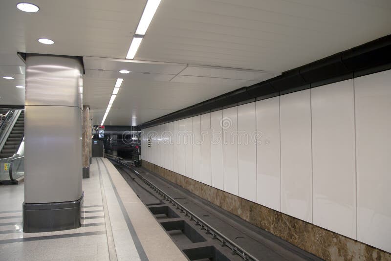 Wheelchair accessible ramp editorial stock photo. Image of empty ...