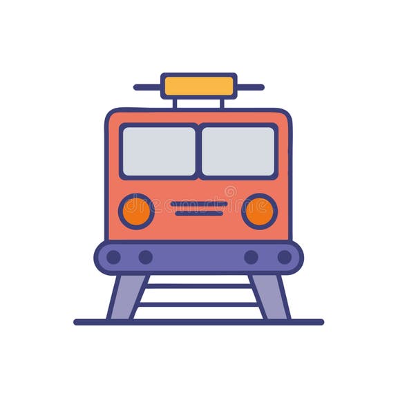 Subway Metro Train Icon stock vector. Illustration of commute - 359286522