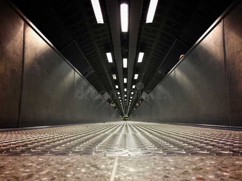 Subway walkway stock photo. Image of perspective, subway - 131508704