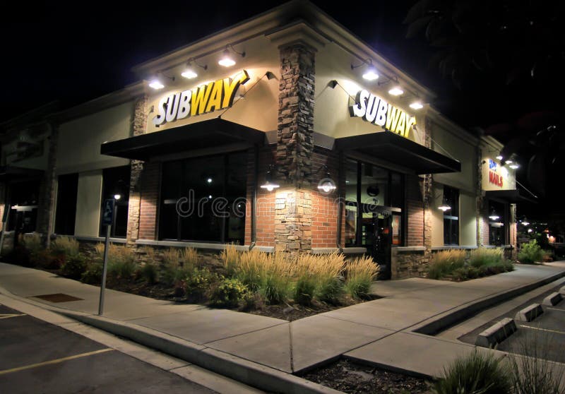 Subway at Night editorial photography. Image of sandwich - 33083512