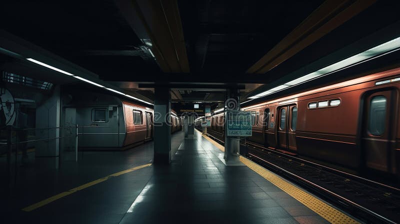 Subway Night Stock Illustrations – 2,126 Subway Night Stock ...