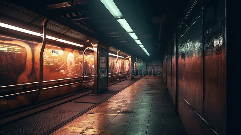 Subway Night Stock Illustrations – 2,126 Subway Night Stock ...