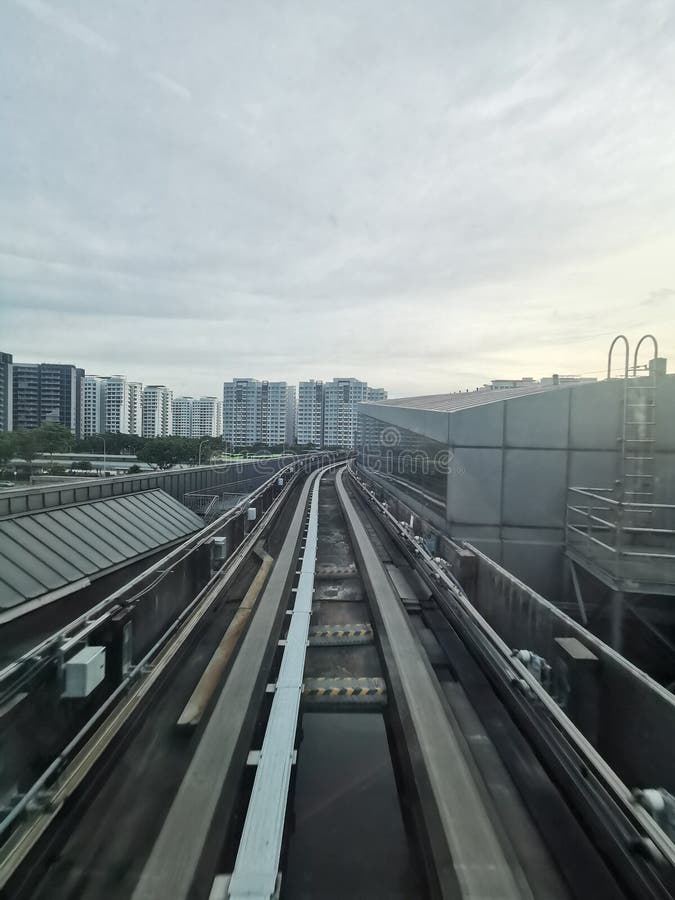 Subway rail building stock photo. Image of overpass - 265305504