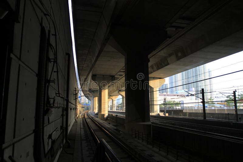 A Subway Railroad Tunnel in Hong Kong 16 Oct 2011 Stock Photo - Image ...