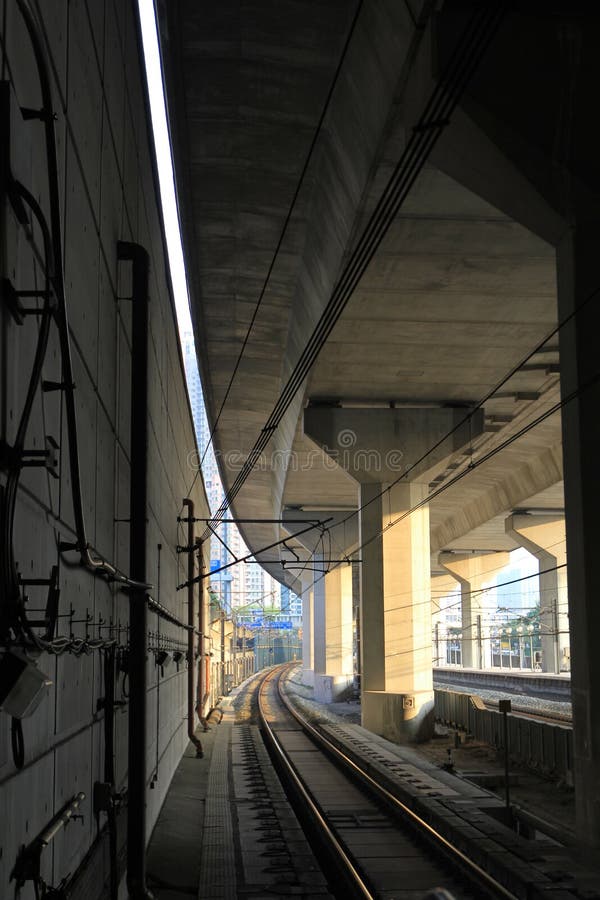 A Subway Railroad Tunnel in Hong Kong 16 Oct 2011 Stock Photo - Image ...