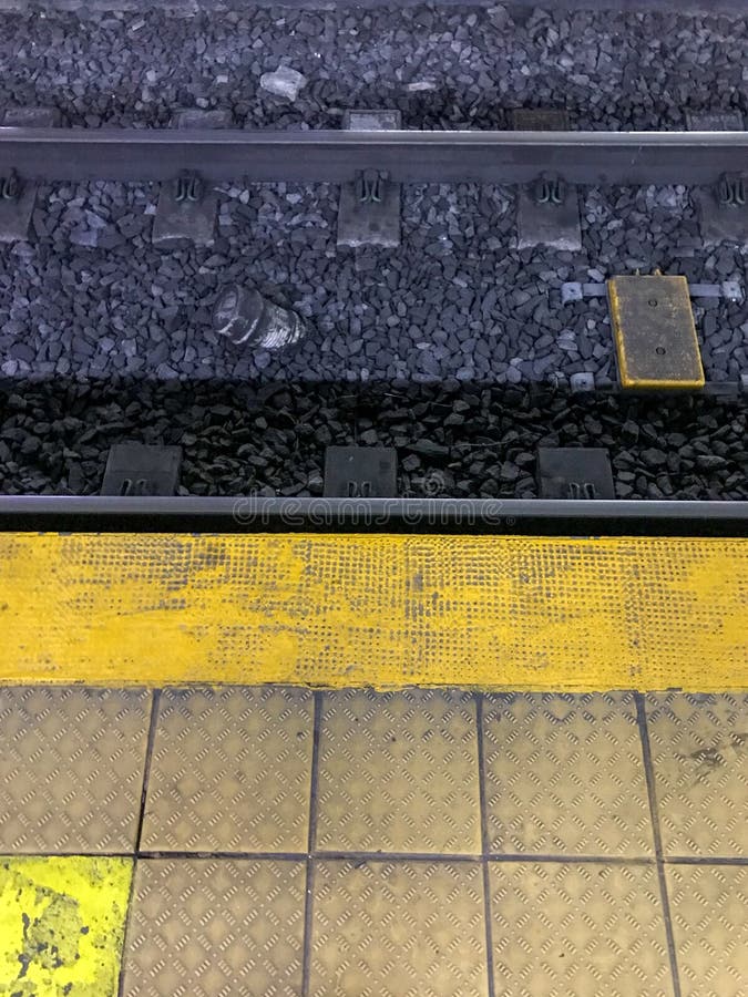 Subway Rails in the City of Buenos Aires Stock Image - Image of ...