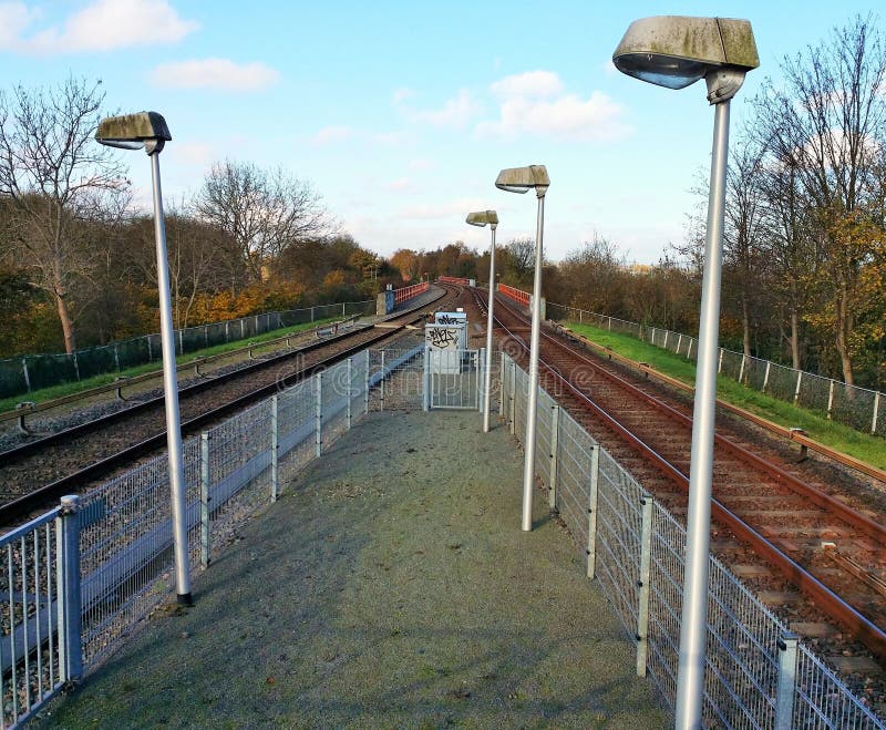 Subway Railsystem in a Nice Landscape Editorial Photography - Image of ...