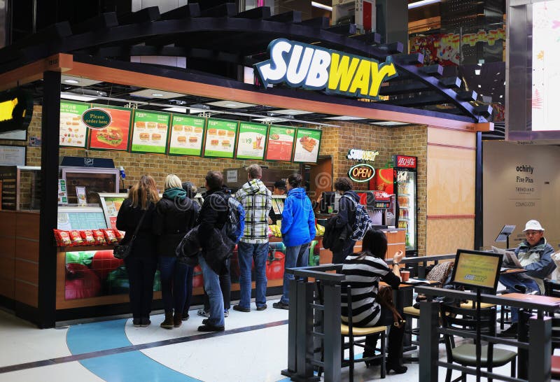 Subway Restaurants Facade, Beijing,China Editorial Image - Image of ...