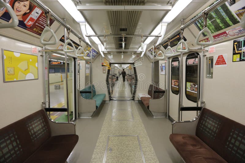 The Subway in Sapporo Downtown, 2017 Editorial Stock Image - Image of ...
