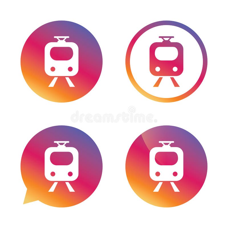 Subway Sign Icon. Train, Underground Symbol. Stock Vector ...