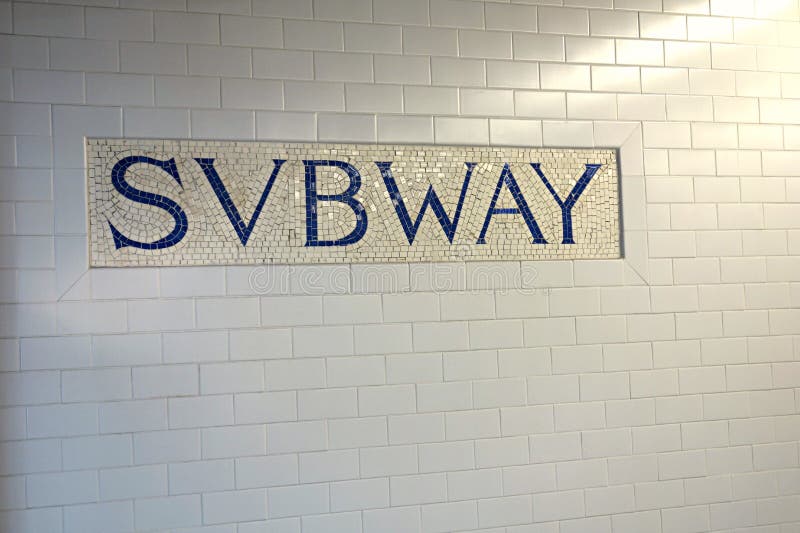 Subway Sign stock photo. Image of directions, west, downtown - 38933006