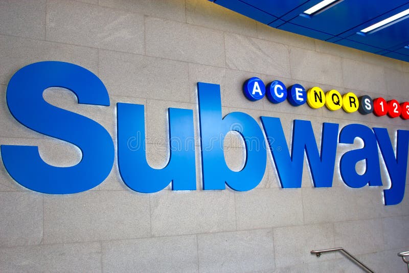 NYC Subway Sign editorial stock photo. Image of subway - 26602918