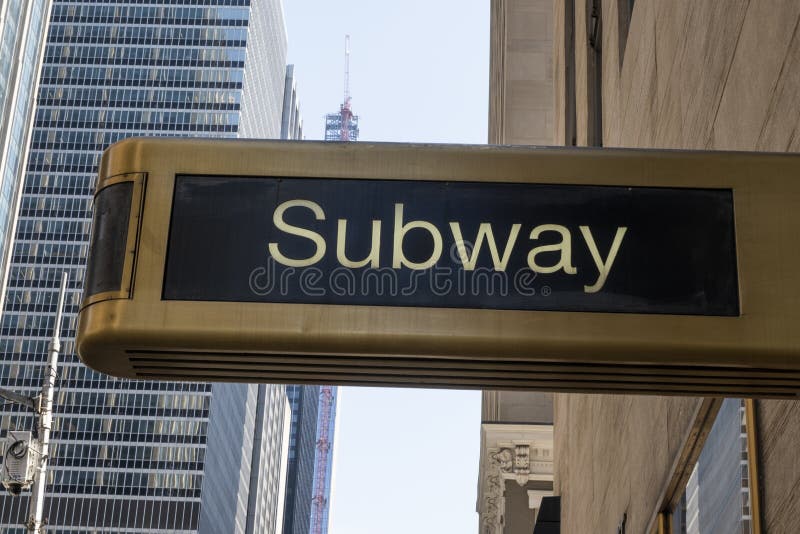 A subway sign stock photo. Image of life, urban, view - 191240450