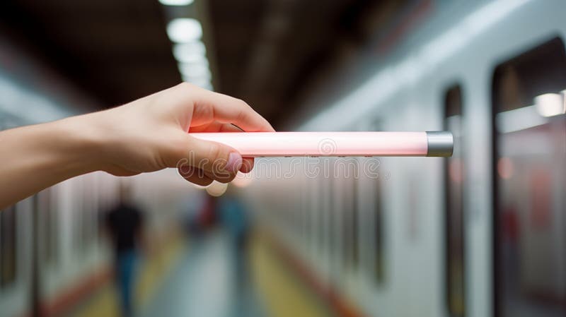 Subway Signal Pole for Underground Trains.AI Generated Stock ...