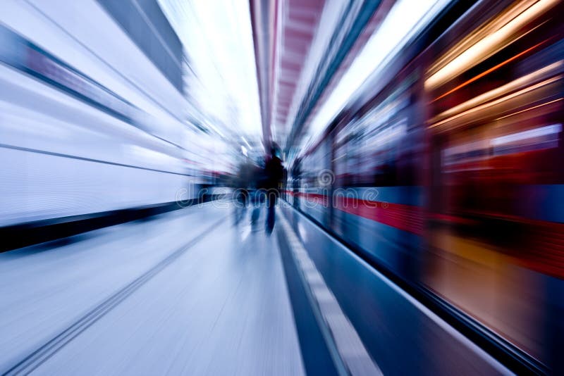 Subway speeding by stock image. Image of silver, destination - 5750967