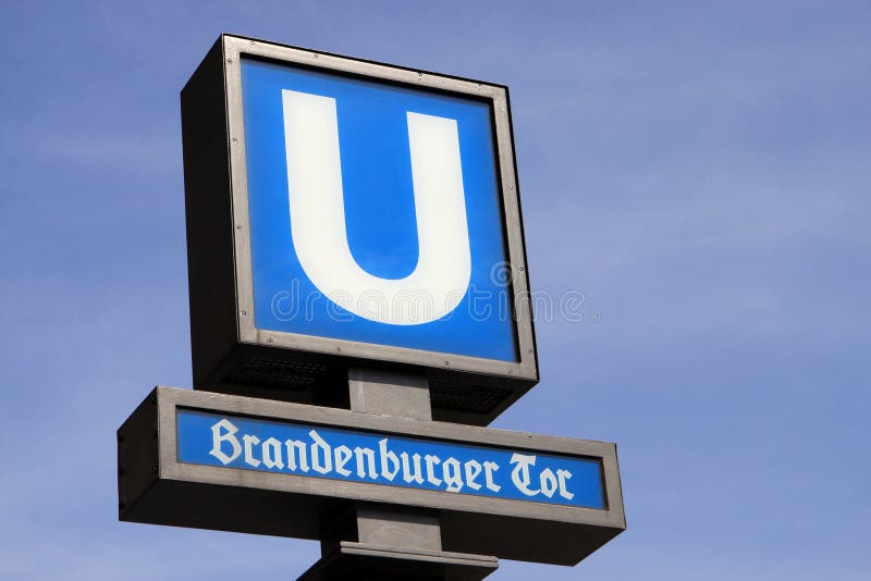 Urban Transport Station Sign Editorial Stock Photo - Image of sign ...