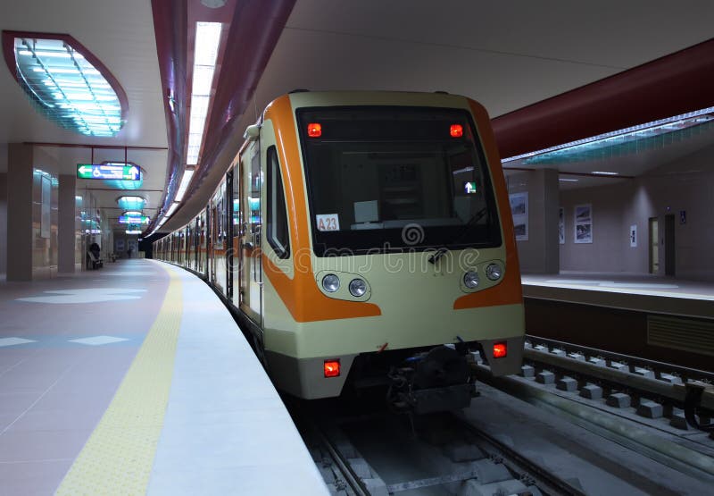 Subway station stock image. Image of architecture, black - 33211985