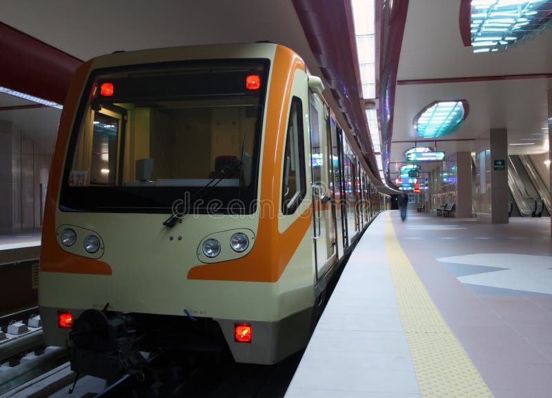 Subway Station stock photo. Image of subway, motion, blurred - 9297978