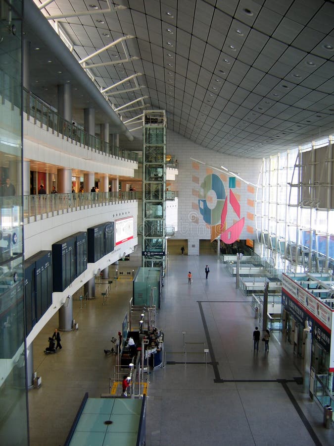 Subway Station with Airline Check in Service Stock Image - Image of ...