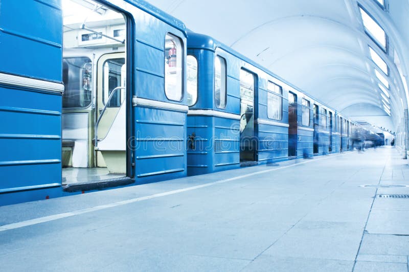Subway station stock image. Image of city, illuminated - 57370441